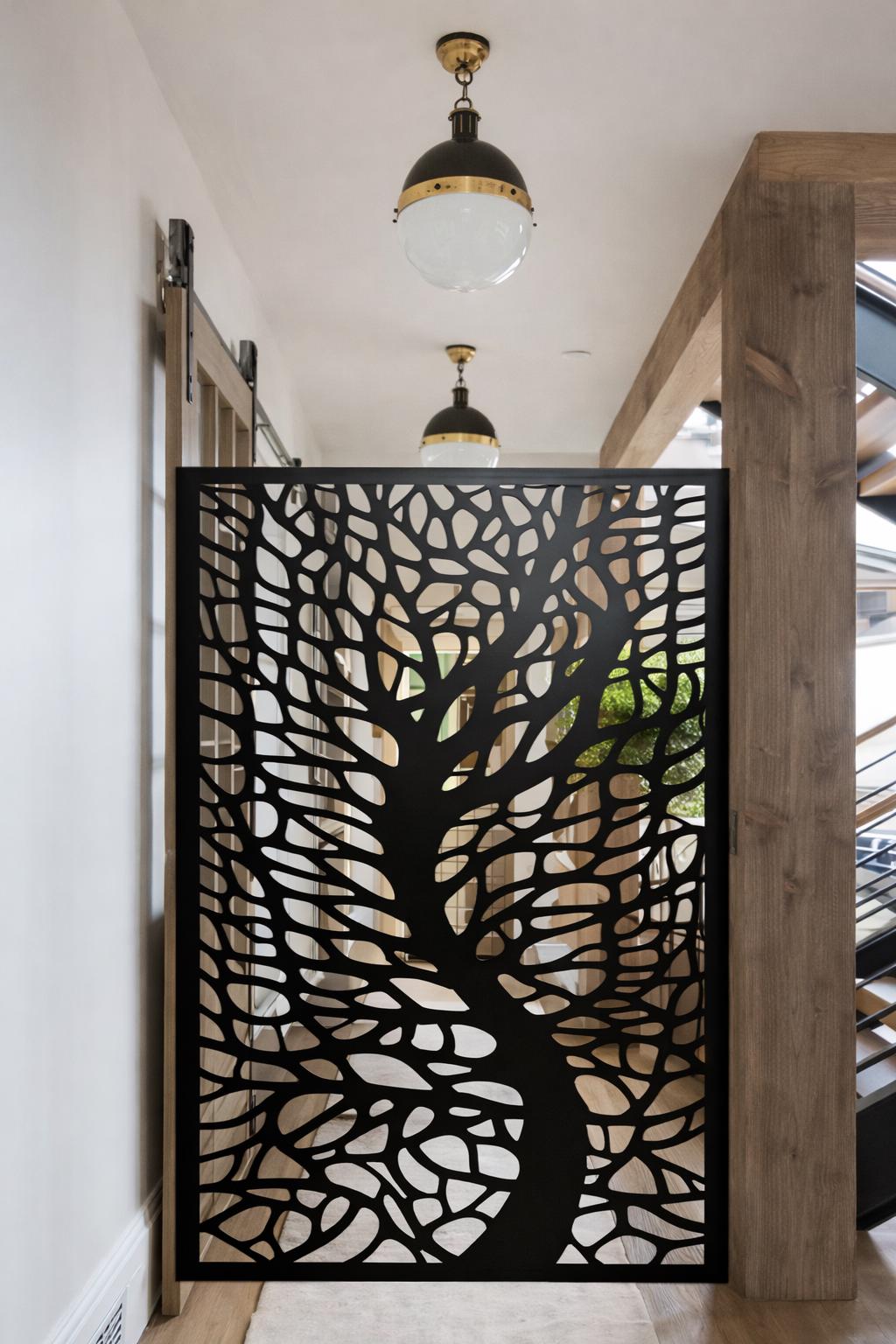 Custom Laser-cut Metal Privacy Screen: Powder Coated Steel, Indoor - Etsy