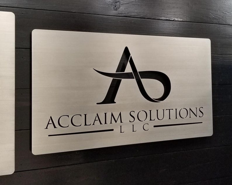 Large Custom Metal Signs | Logo Sign | Business Sign | Indoor or ...