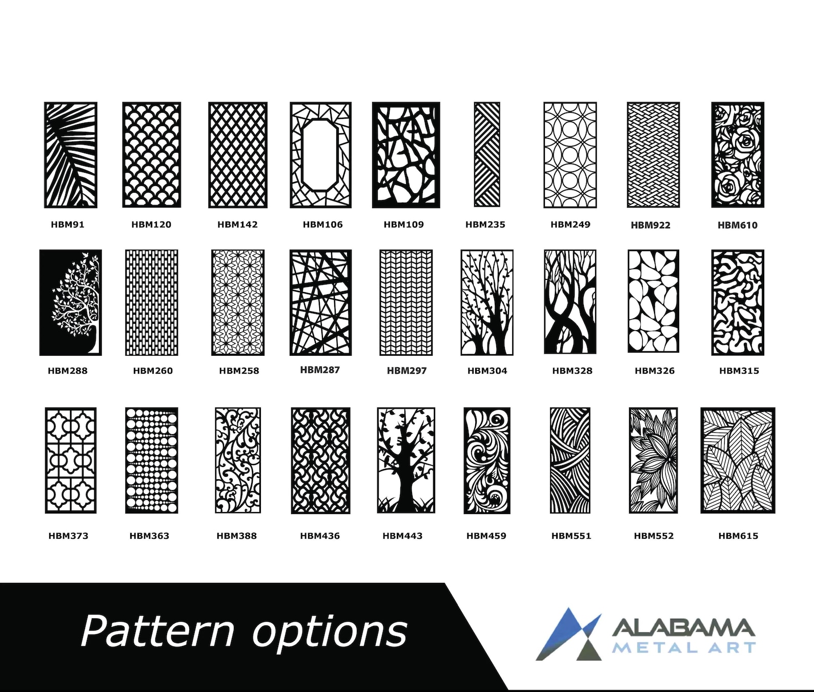Custom Aluminum AC Unit Screen: Laser Cut Hideaway Panel, 50+ Designs ...