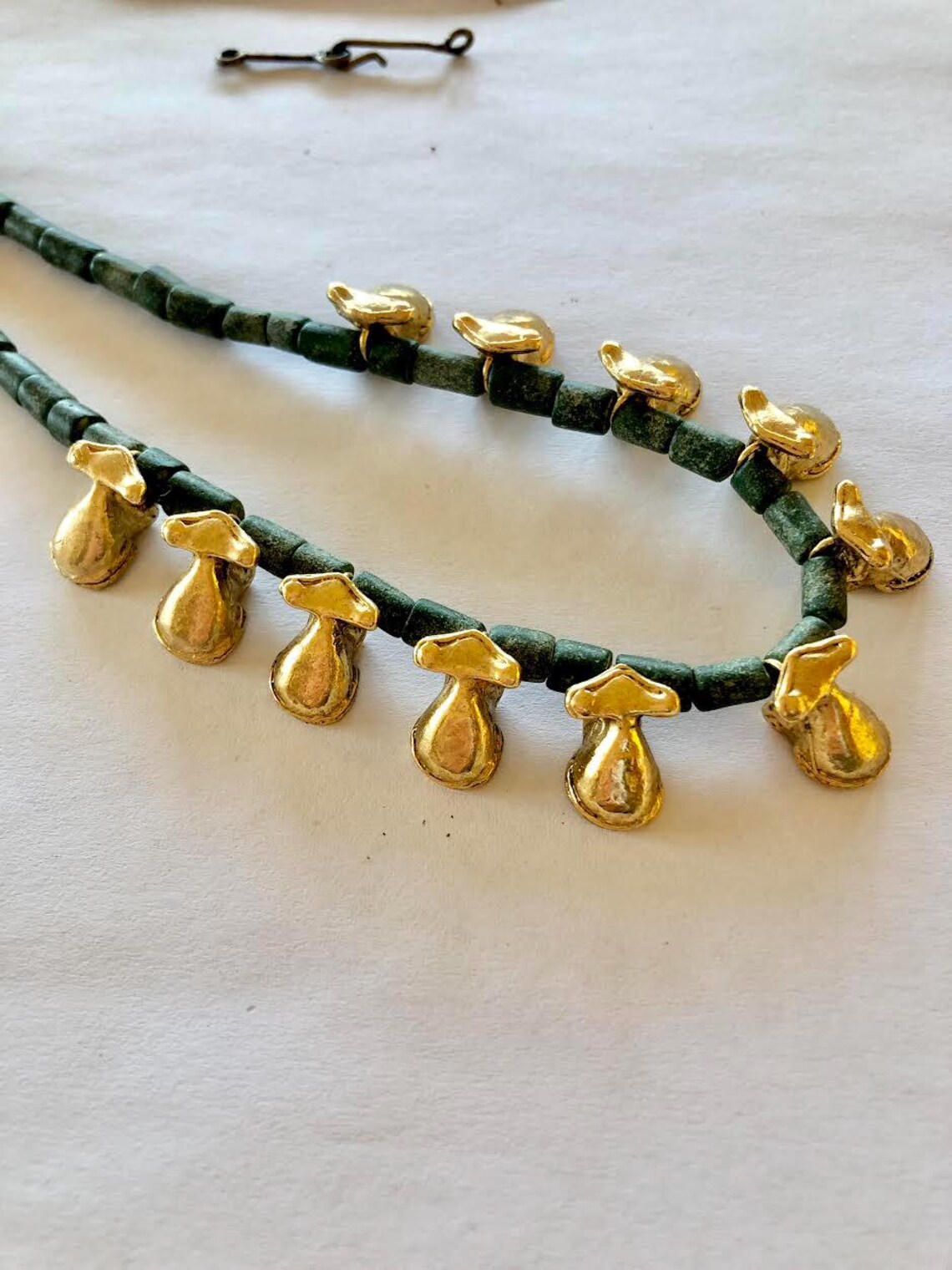 Precolumbian Tairona Museum Replica Gold Plated Frog Pendant, Green ...