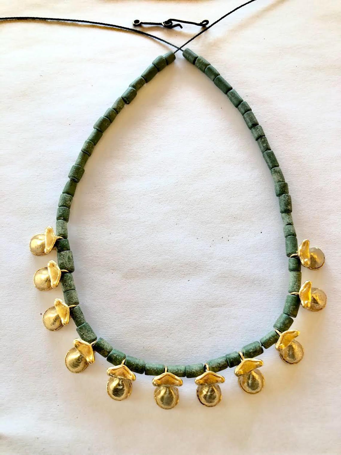 Precolumbian Tairona Museum Replica Gold Plated Frog Pendant, Green ...