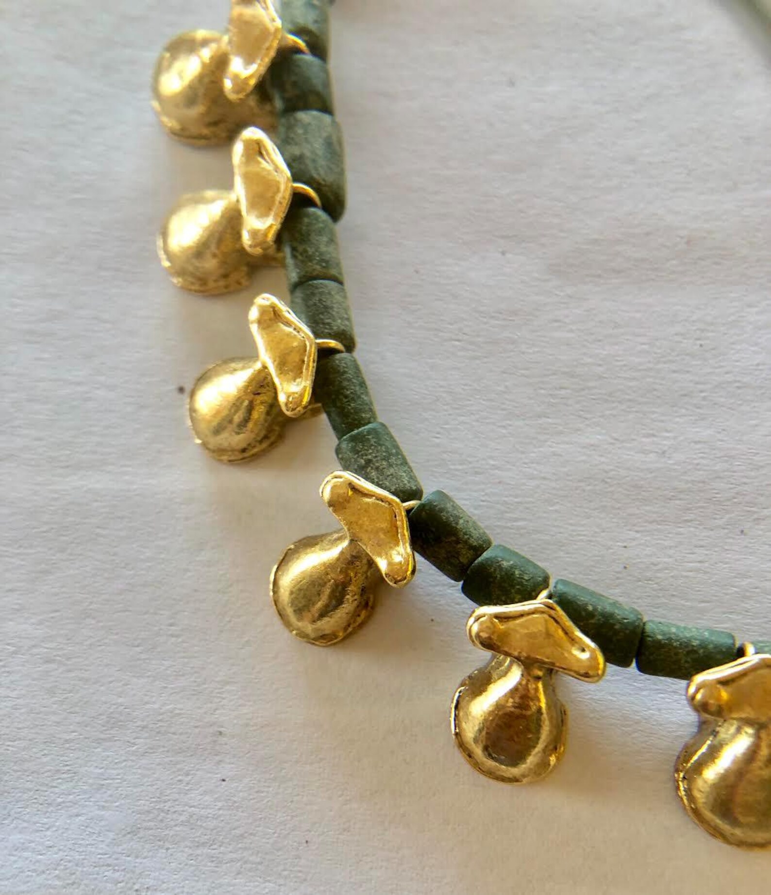 Precolumbian Tairona Museum Replica Gold Plated Frog Pendant, Green ...