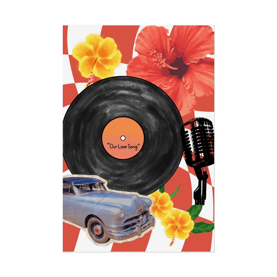 Vintage Bedroom Posters, Retro Bright Color Wall Art, Beautiful Rolled ...