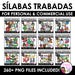 Sílabas Trabadas Clipart | Spanish Blends Clipart for Commercial Use - Etsy