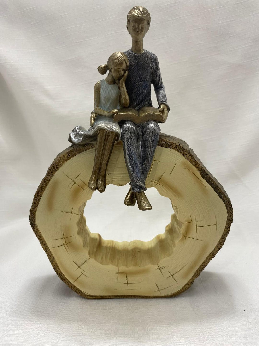 Handmade Wooden Look Lover Figurine - Romantic Decoration - Etsy