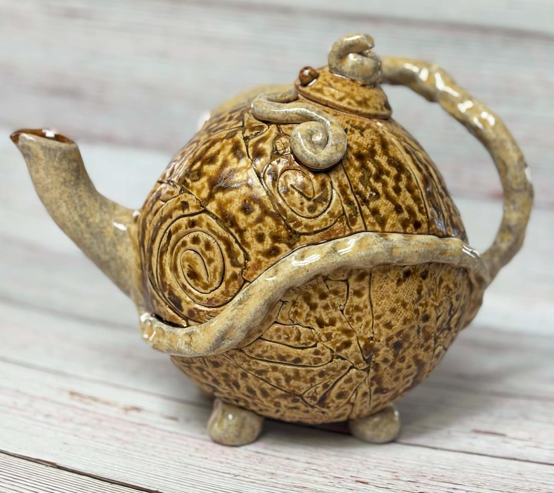 Coil Teapot - Hand-built Stoneware - Etsy