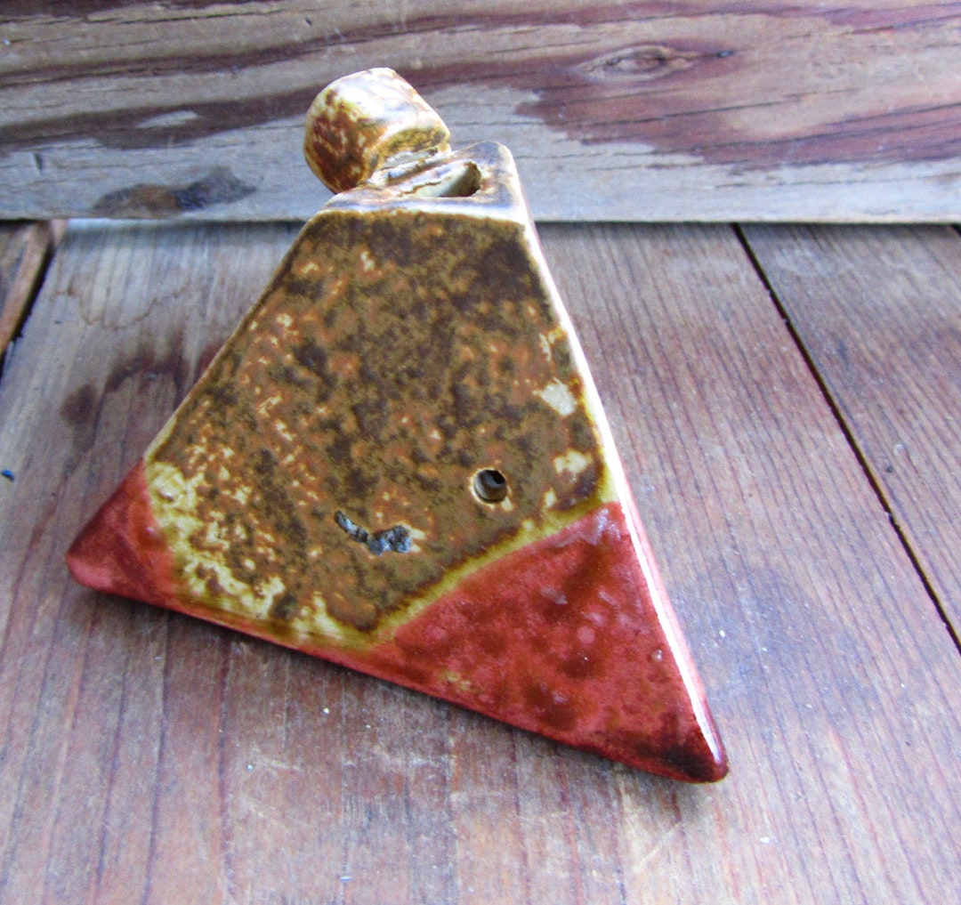 Triangle Whistle, Unique Handmade Pottery, Music Notes - Etsy