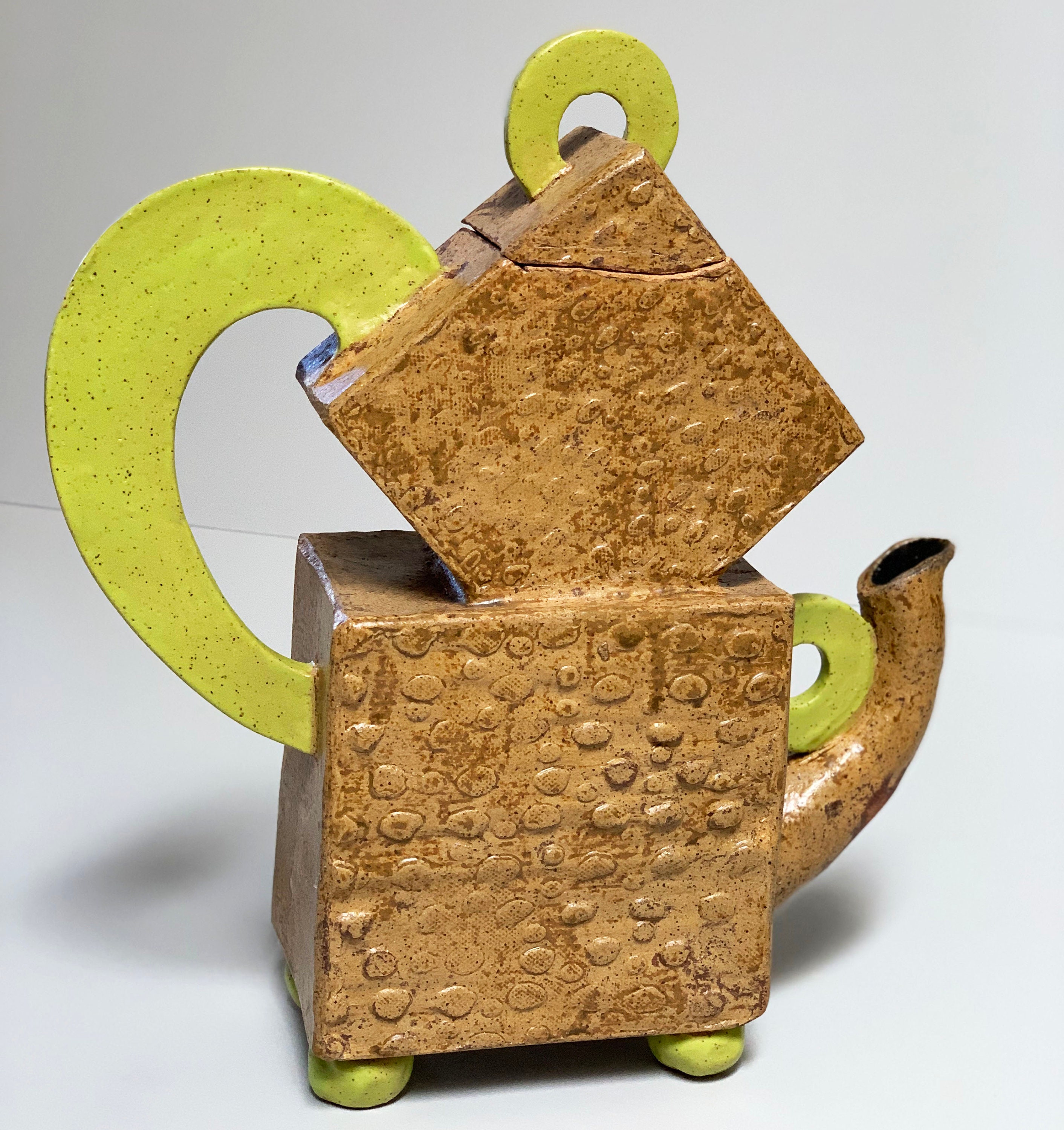 Stacked Square Teapot Hand-built Stoneware - Etsy