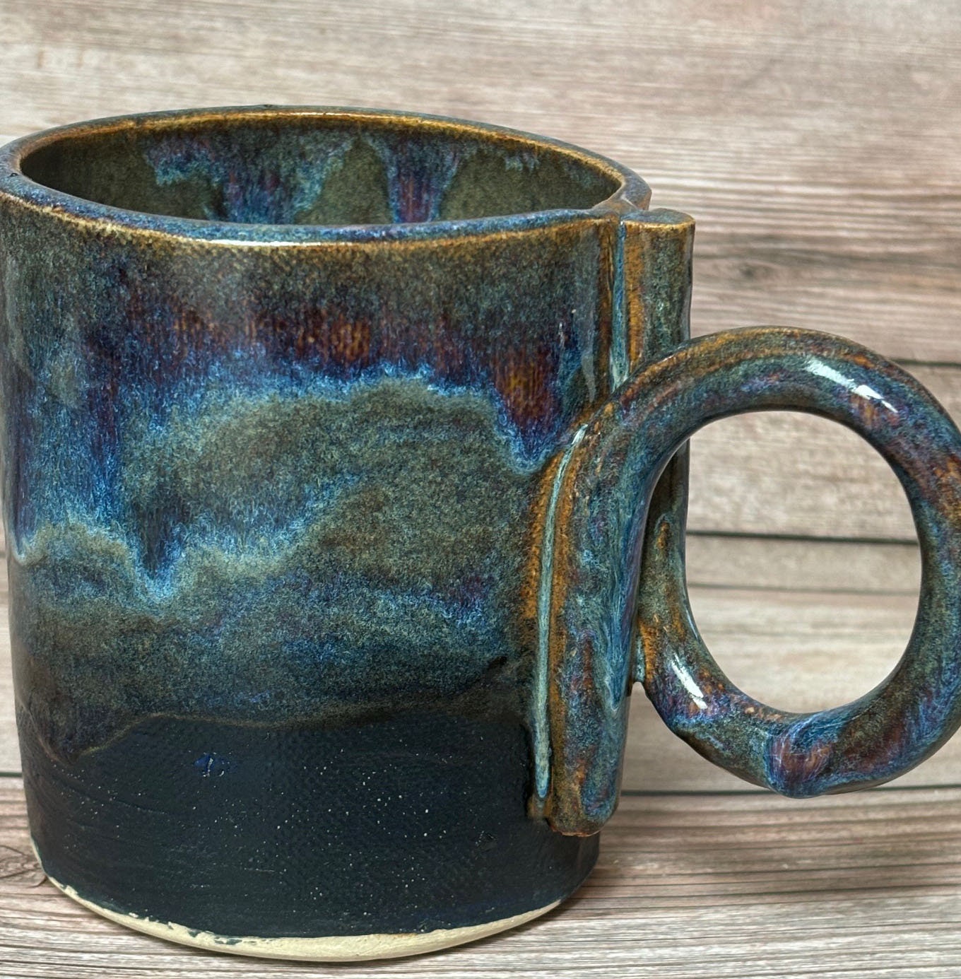 Stoneware Mug, 16 Oz, Unique Pottery Art - Etsy