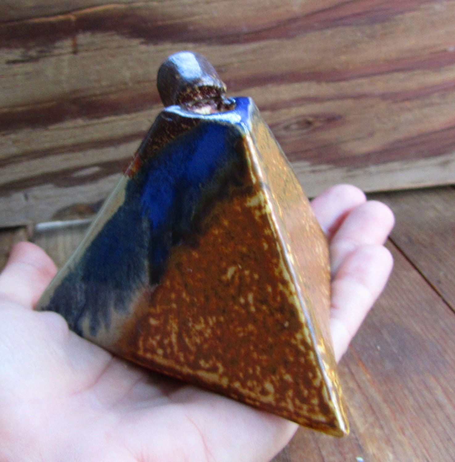 Triangle Whistle, Unique Handmade Pottery, Pyramid Shape - Etsy
