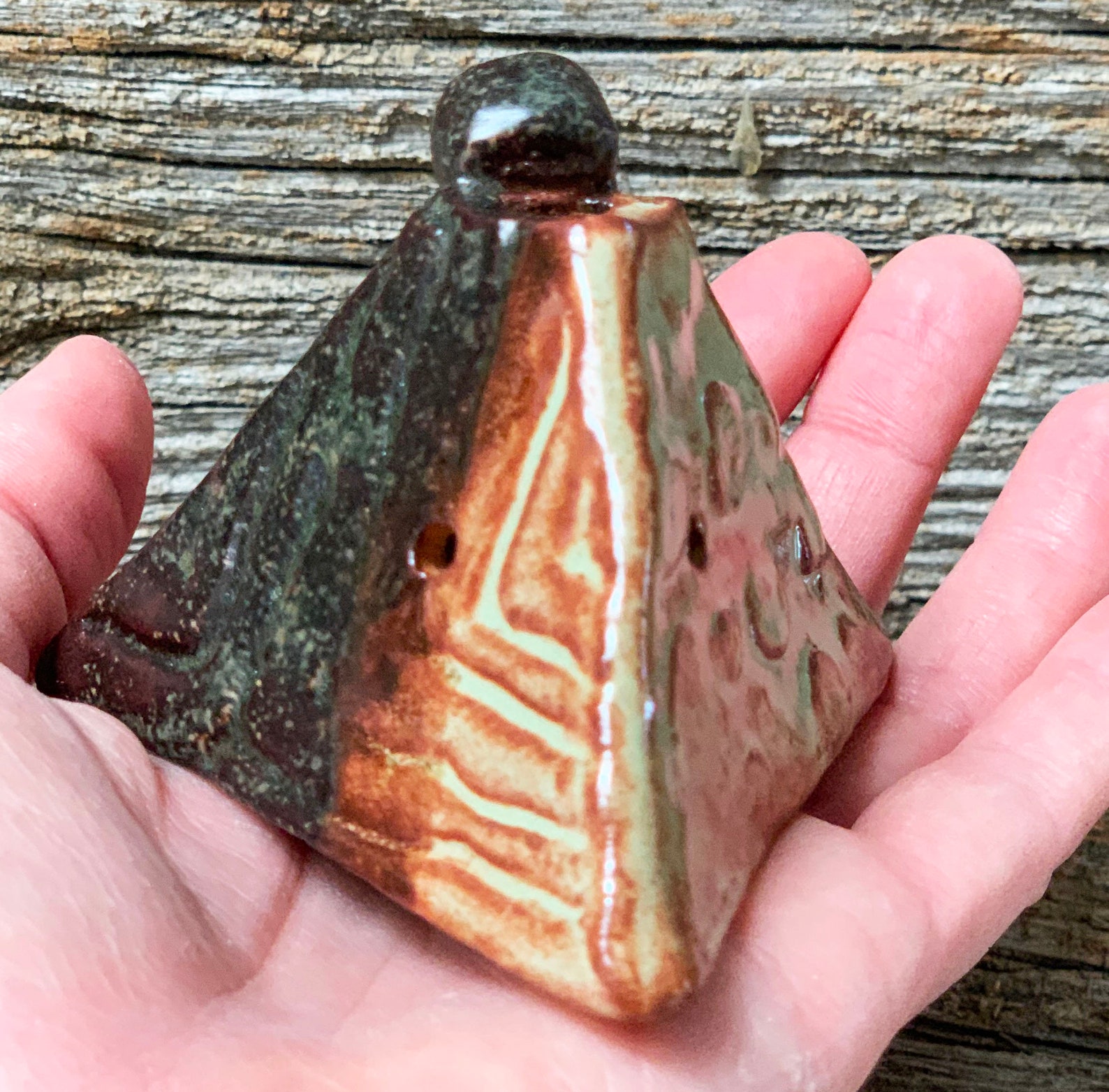 Triangle Whistle, Unique Handmade Pottery, Music Notes - Etsy