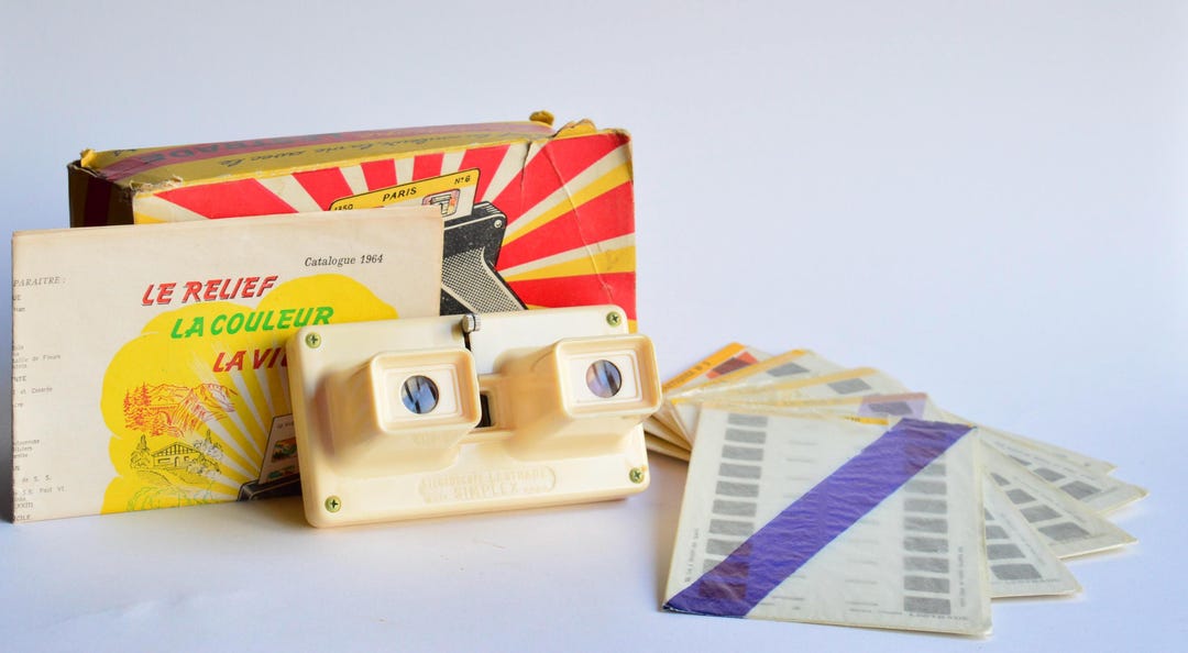 Lestrade Stereoscope Simplex Model in Its Original Box With 5 Views and ...