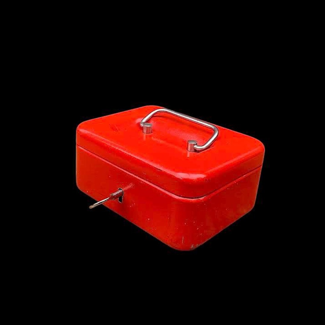 Burg Wächter Delta Safe – Red Lacquered Metal With Key – 1970s - Etsy