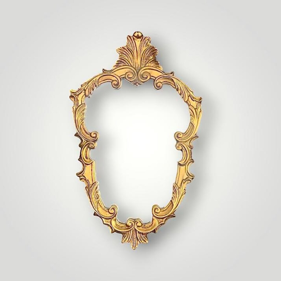 Antique Gilded Plaster Wall Mirror – Rococo Style, Inscription "déposé ...