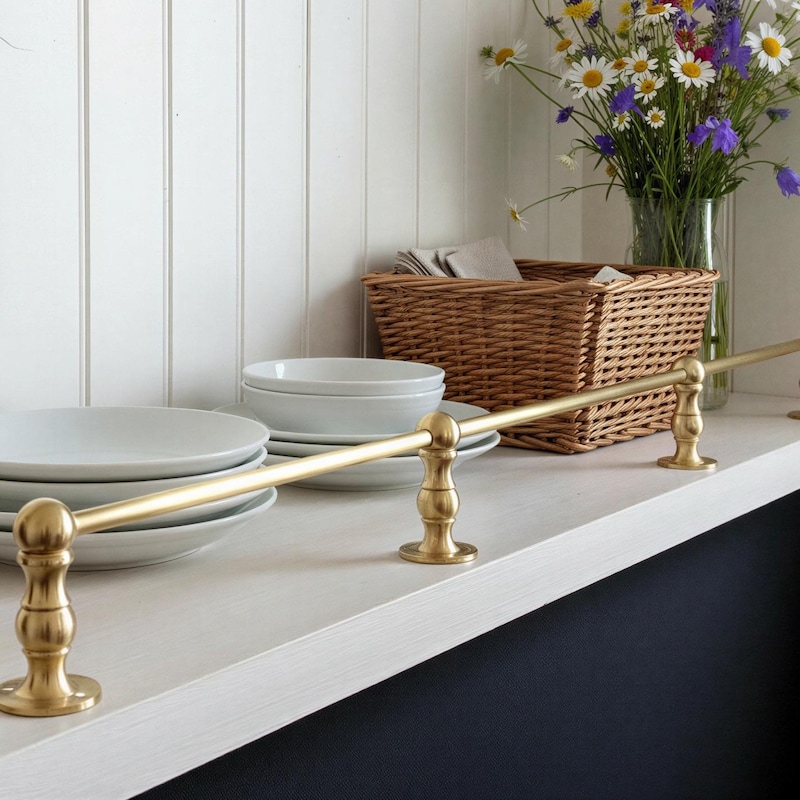 Shelves With Guard Rail - Etsy