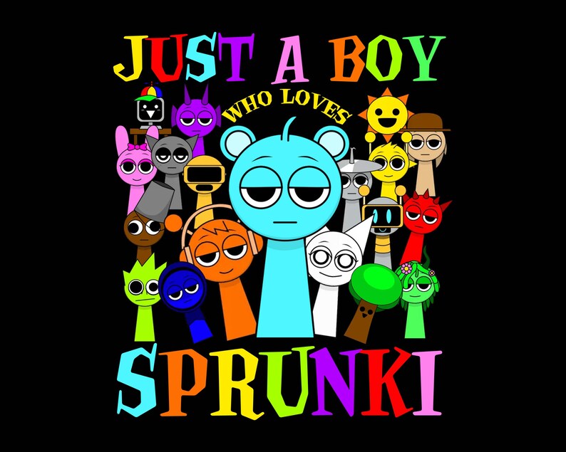 Sprunki Boys Oren Just a Boy Who Loves Sprunki Png, File Dowload - Etsy