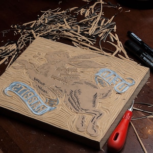 Dead Rabbits - Block Print - Etsy