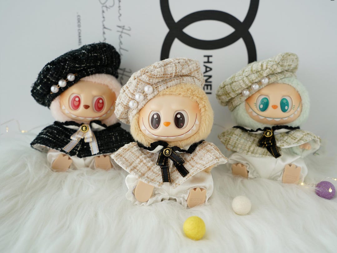 Labubu Clothes V1 V2 Have A Seat Macaron Outfit Cloths Dress Cape Cute Doll Dress Set Bundle Etsy