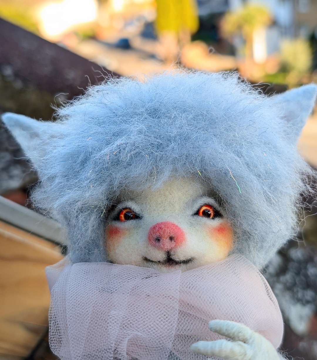 Elan the Forest Elf , Collectible Felt Elf , Needle Felted Toy ...