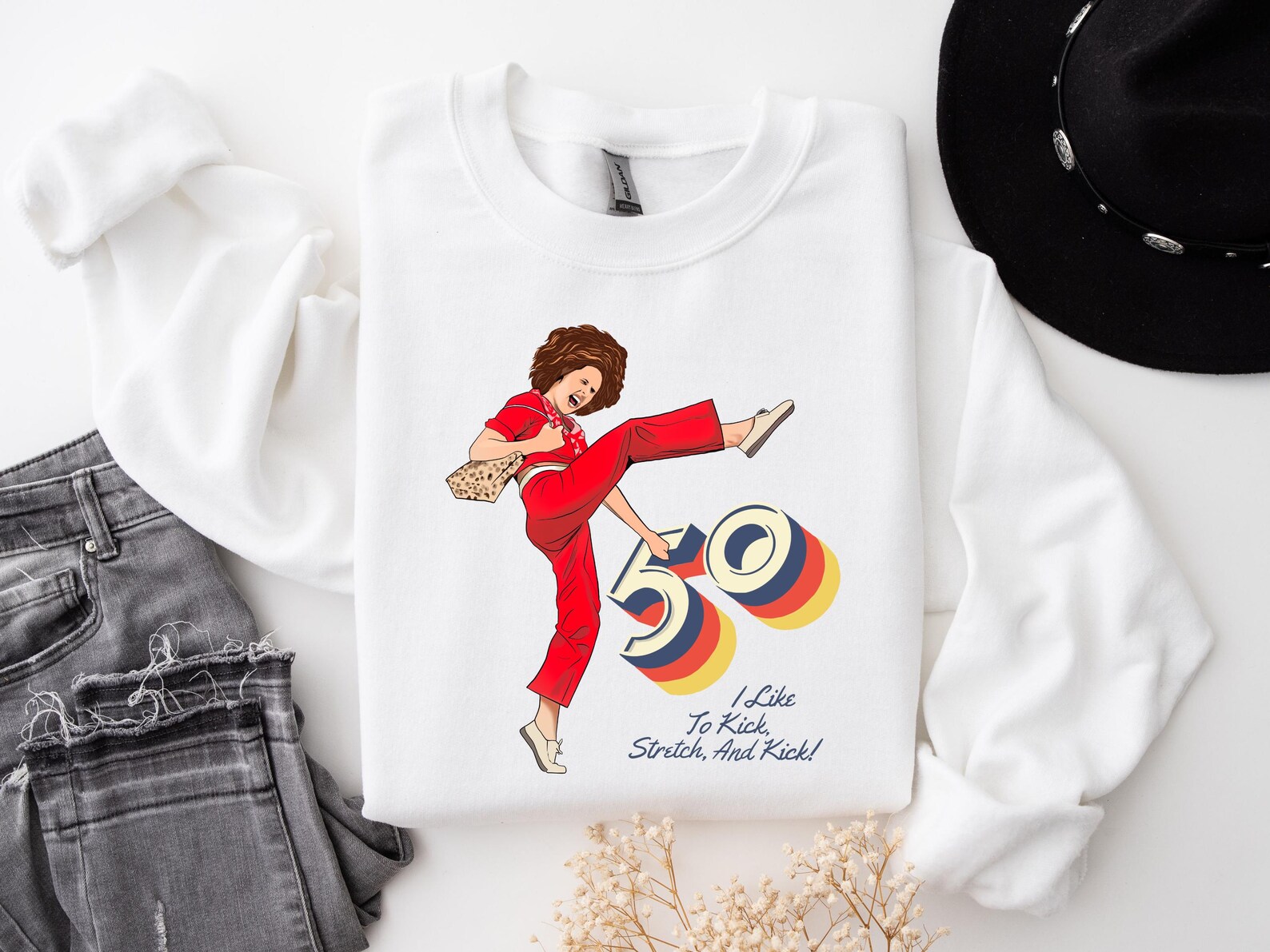 I'm 50 and I Like to Kick, Sally O'malley is 50 Shirt, 50th Birthday ...
