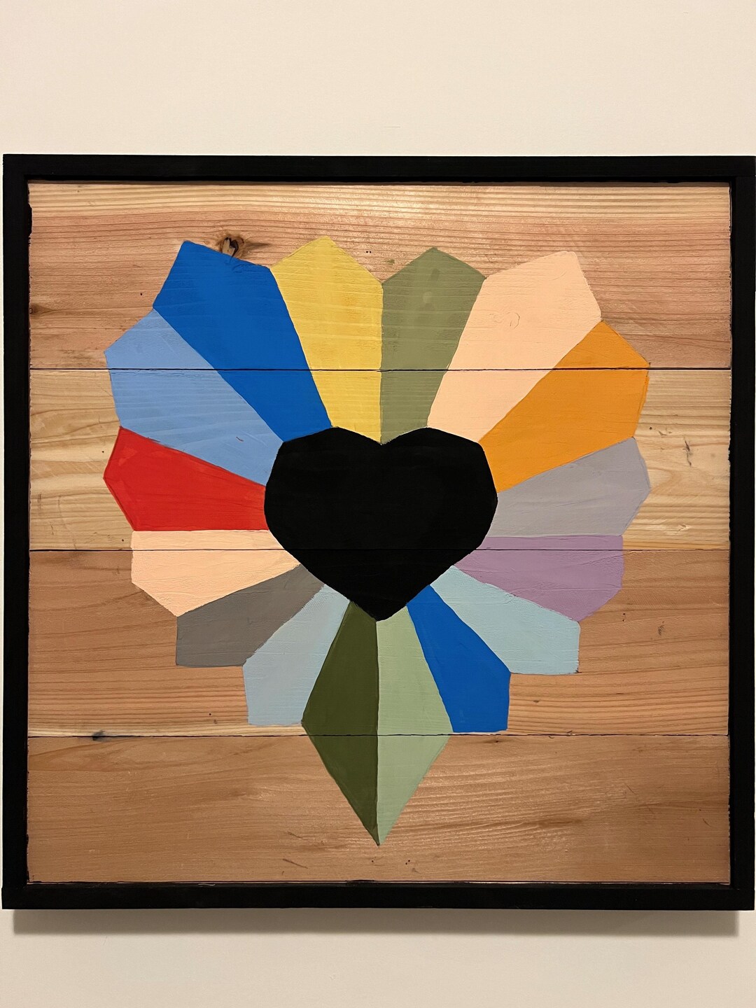 24" X 24" Rainbow Heart Barn Quilt - Etsy