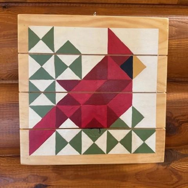 Cardinal Barn Quilts - Etsy