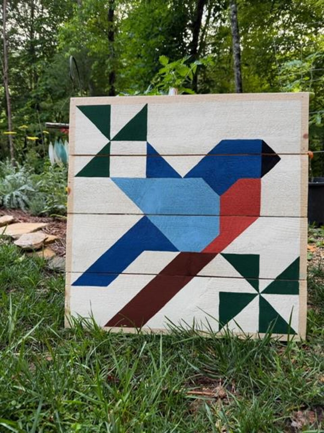 Bluebird Barn Quilt - Etsy