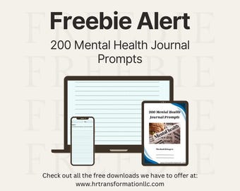 200 Mental Health Prompts L Wellness L Self-care L Awareness L Healing ...