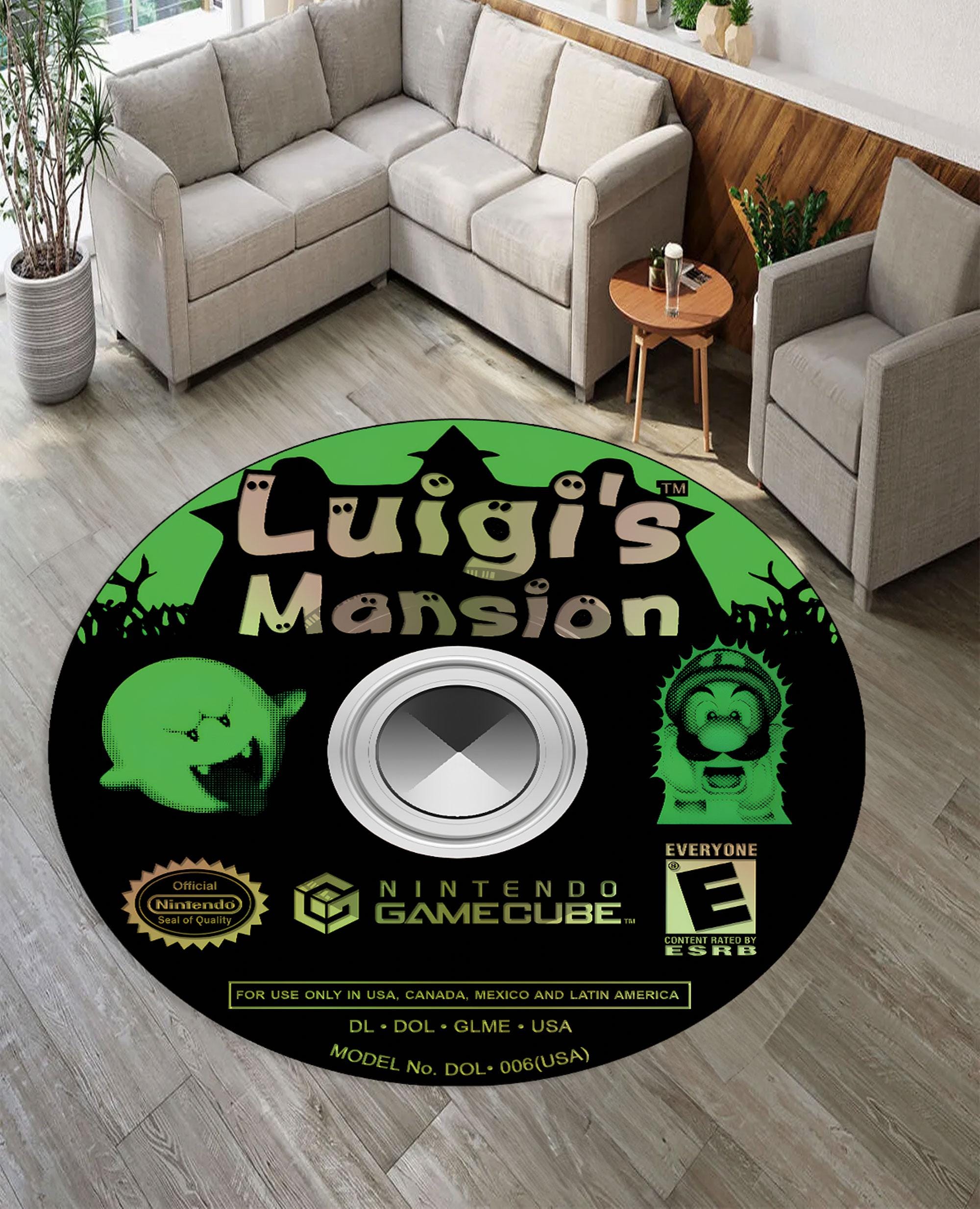 Luigi's Mansion Rug: Washable CD Design Play Mat, Gamecube Gift - Etsy