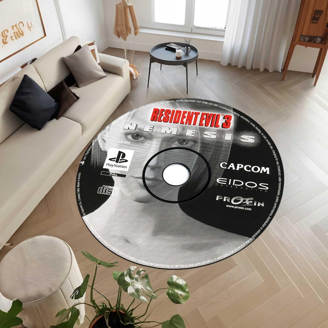 Resident Evil 3 CD Rug: Gamer Room Decor, Washable Play Mat - Etsy