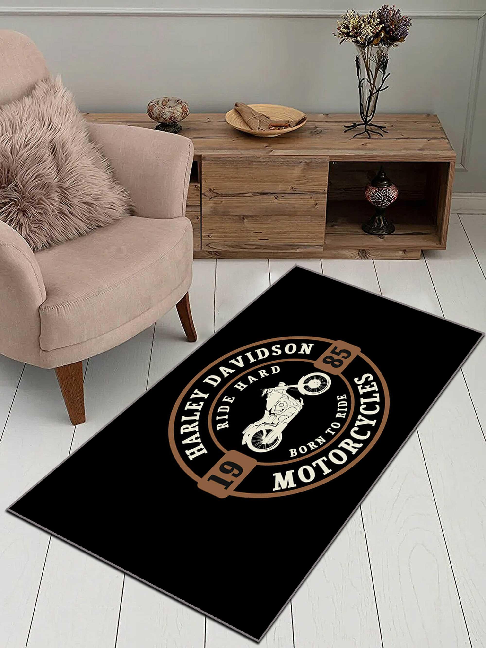 Motor Bike Fans Rug, Motorcycle Rug,home Decor, Personalized Rug, Anime ...