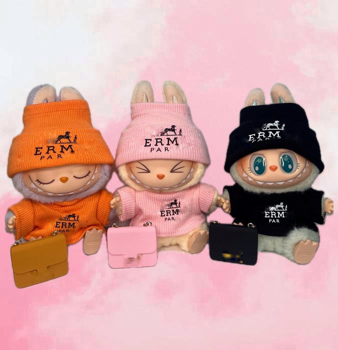 Labubu Hat and Top Set Outfit With Bag Set Popmart Have a Seat the ...