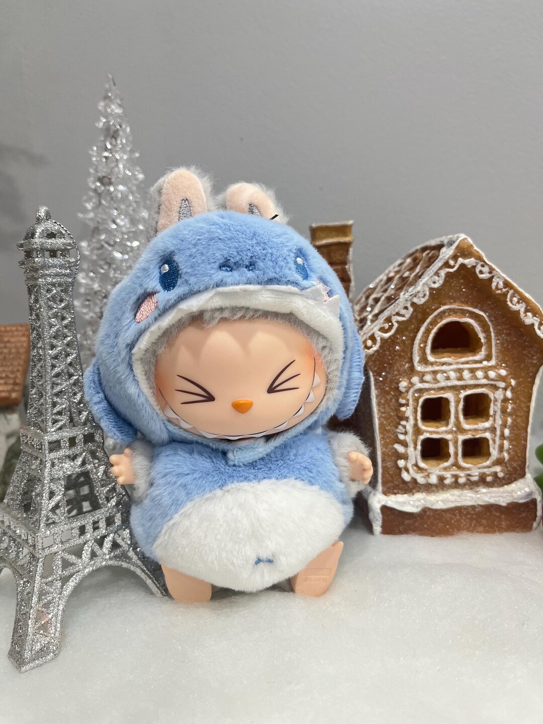 Labubu Shark Outfit Popmart Have a Seat the Monsters - Etsy