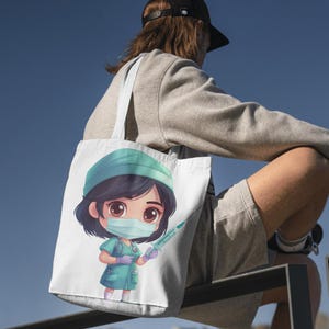 Chibi Nurse Clipart PNG Medical Healthcare Clipart Bundle Hospital Cute ...