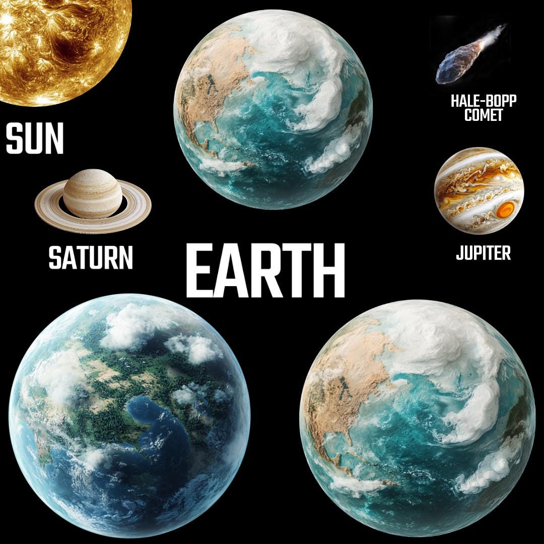 Realistic Solar System Clipart, Transparent Space PNG for Crafts ...