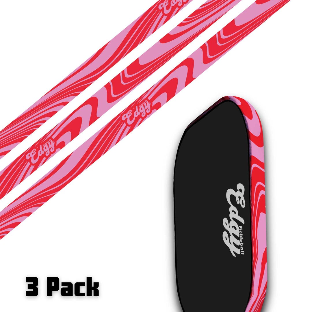 Groovy Pink Pickleball Paddle Edge Tape (3 Pack) - Etsy