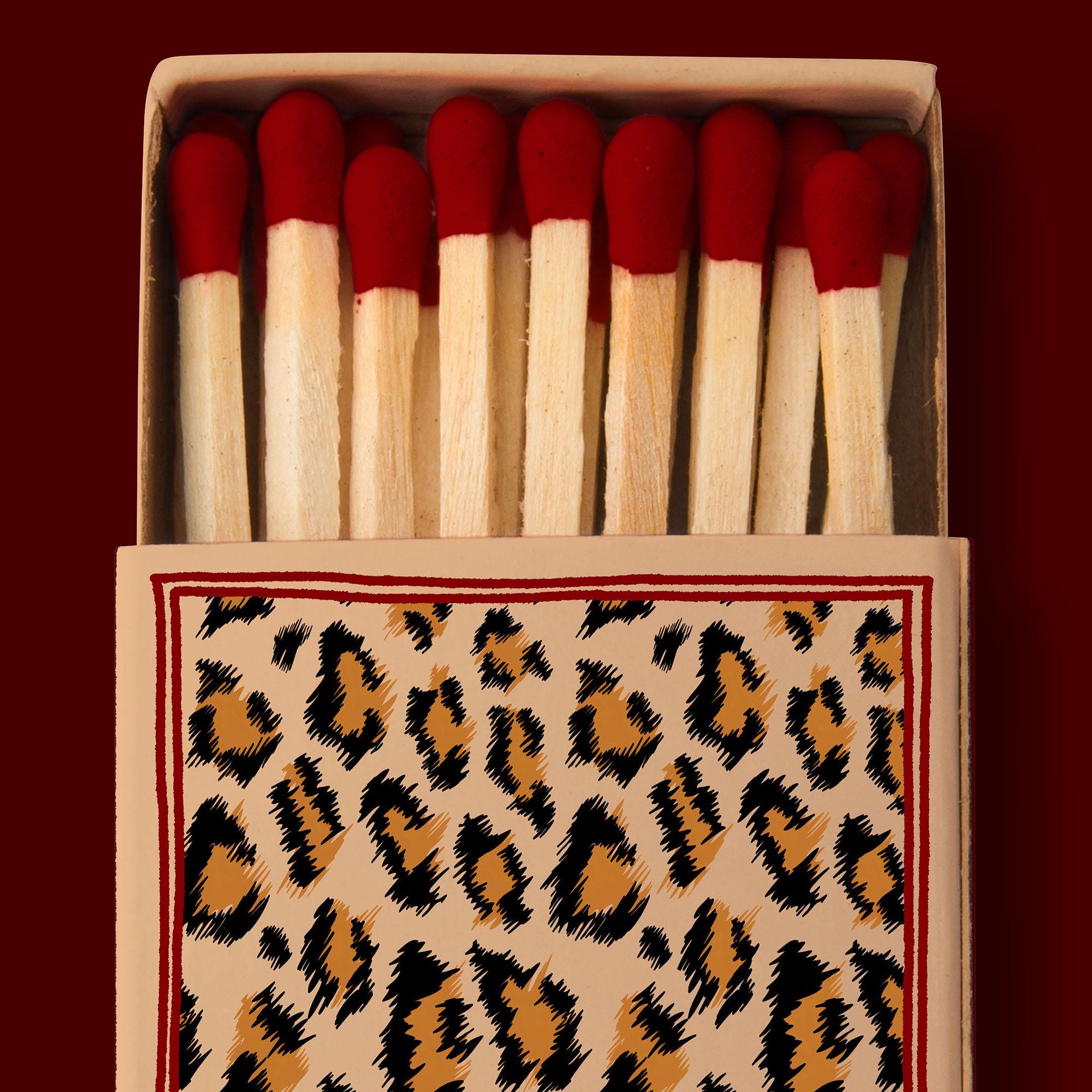 Leopard Matchbox Printable Wall Art, Matchbox Print, Red Leopard Poster ...