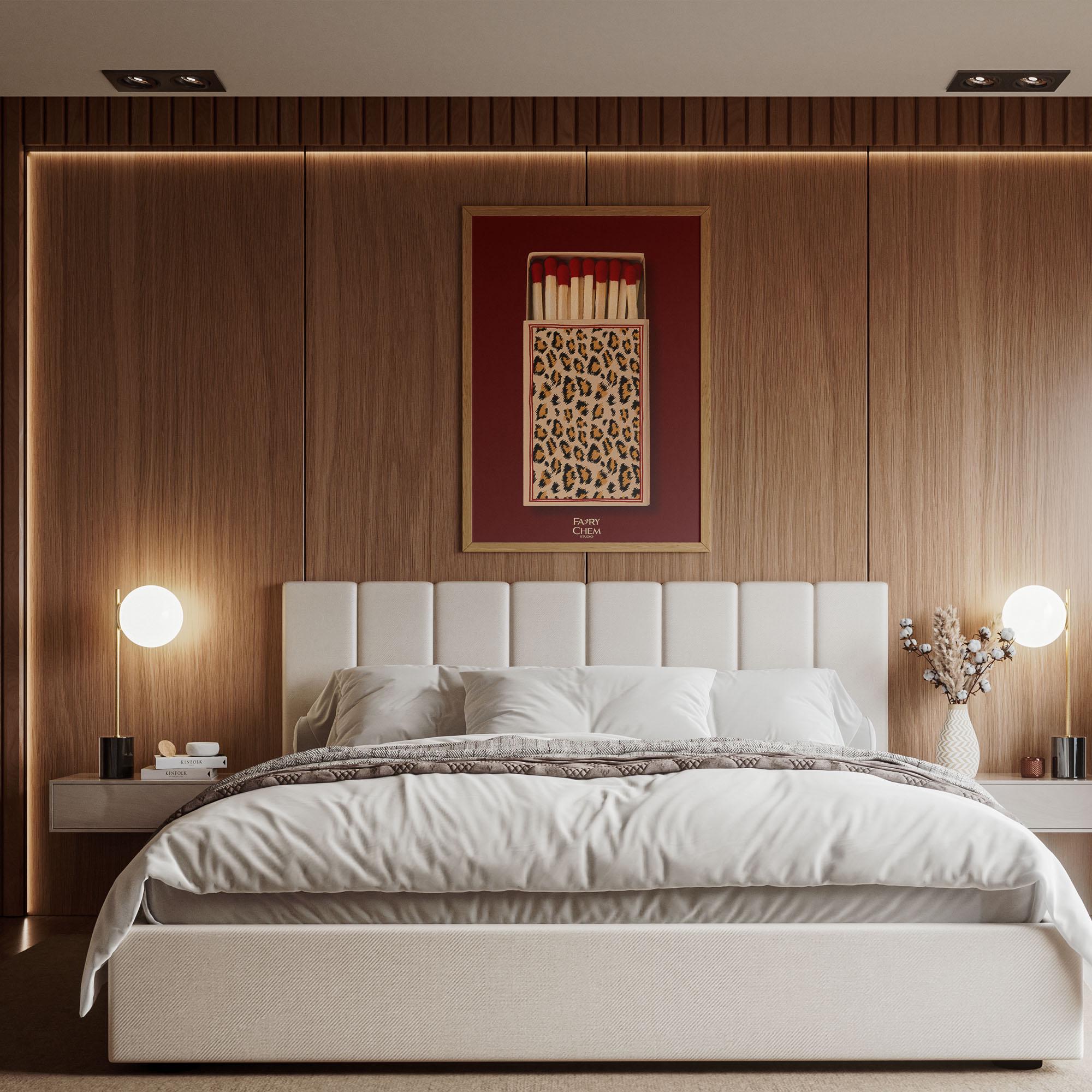 Leopard Matchbox Printable Wall Art, Matchbox Print, Red Leopard Poster ...