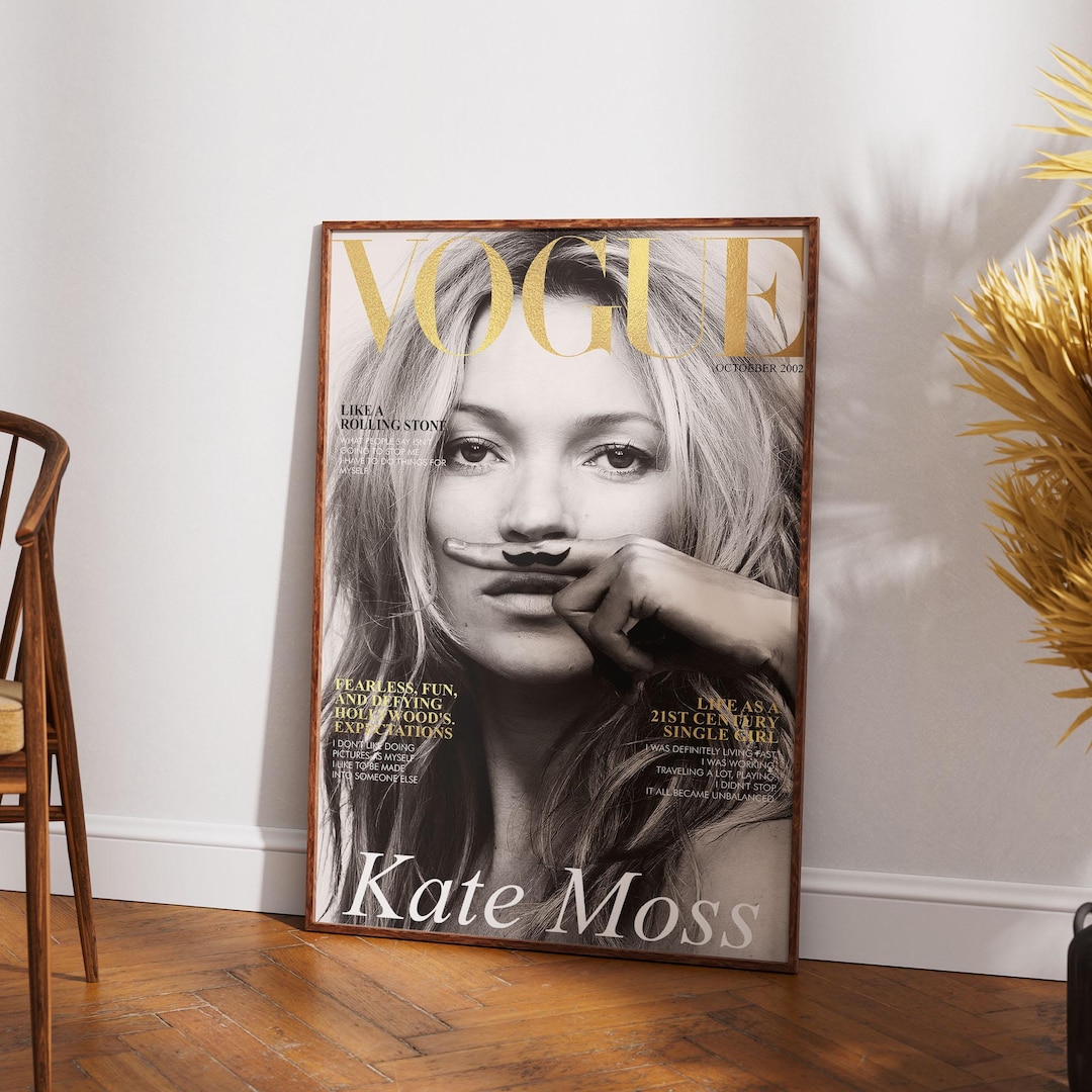 Kate Moss Poster, Kate Moss Vogue Prints, Kate Moss Print, Kate Moss ...