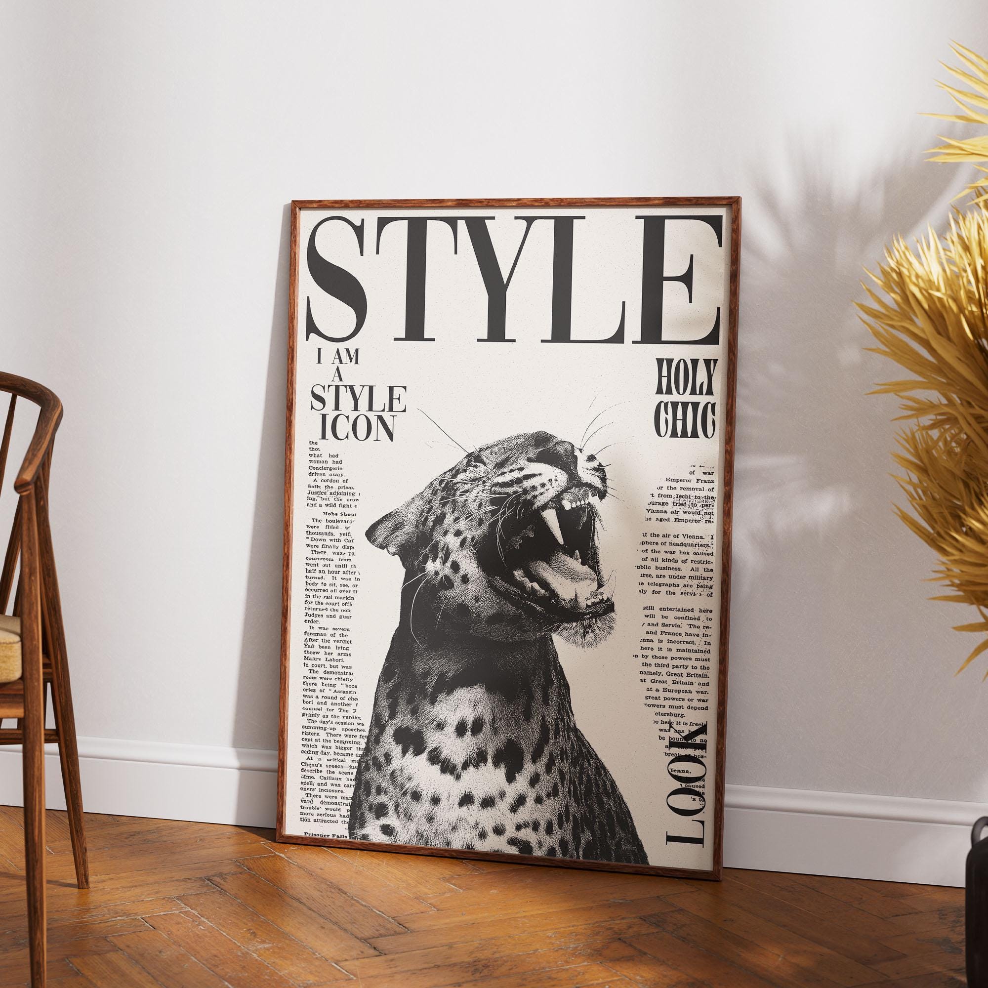 Vogue Leopard Print, Cheetah Wall Art (digital Download) - Etsy