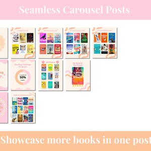 50 Bookstagram Post Templates | Canva Templates | Book Post Template ...