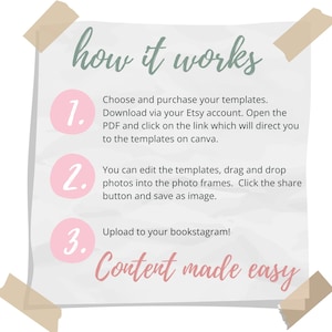 62 Bookstagram Post Templates | Canva Templates | Book Post Template ...