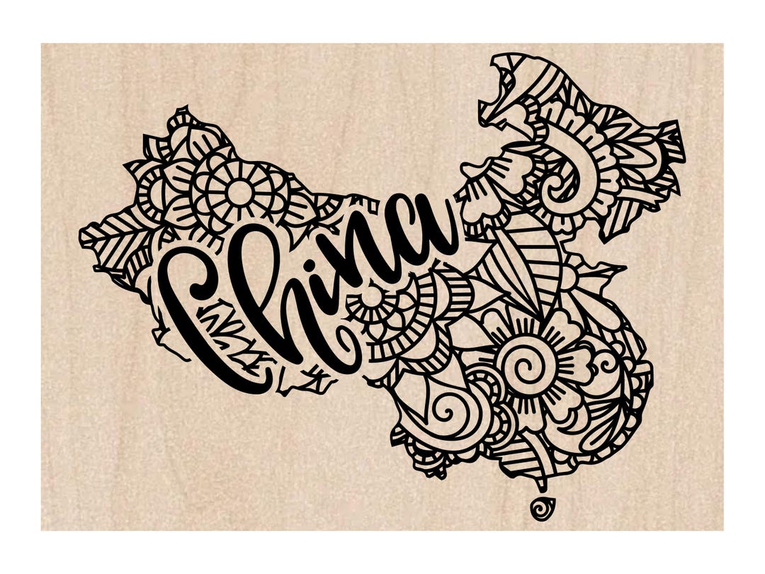 China Wood Wall Art Floral Map Decor Laser Engraved Keepsake Travel ...