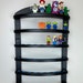 Large Crescent Shaped Minifigure Display Stand, Black Poly Lumber ...