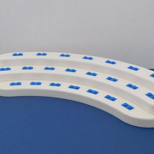 Large Crescent Shaped Minifigure Display Stand, White Poly Lumber ...