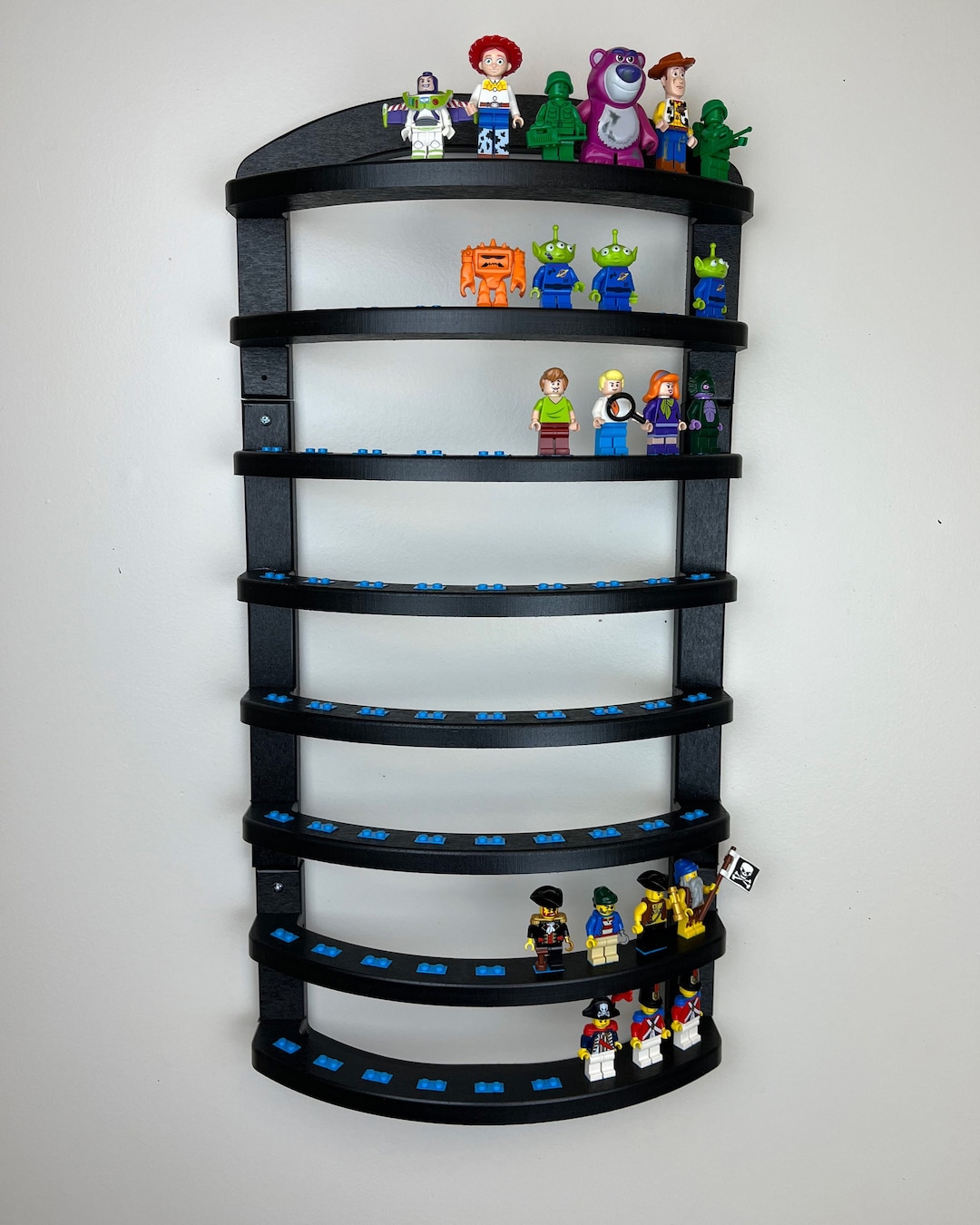Large Arched Minifigure Display Shelf 3 Pieces, Holds 72 Figures. - Etsy