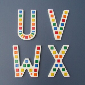 White "brick Script" Wall Letters, Embedded With Real Bricks. - Etsy