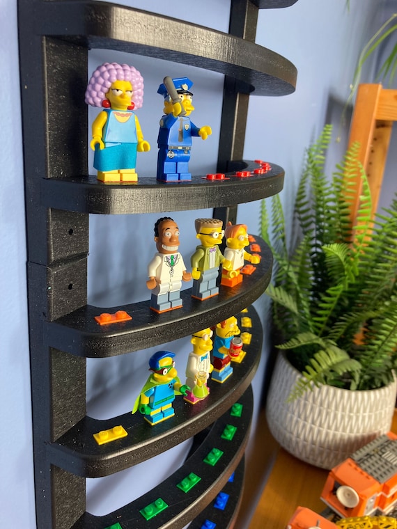 Large Arched Minifigure Display Shelves Black Poly Lumber - Etsy