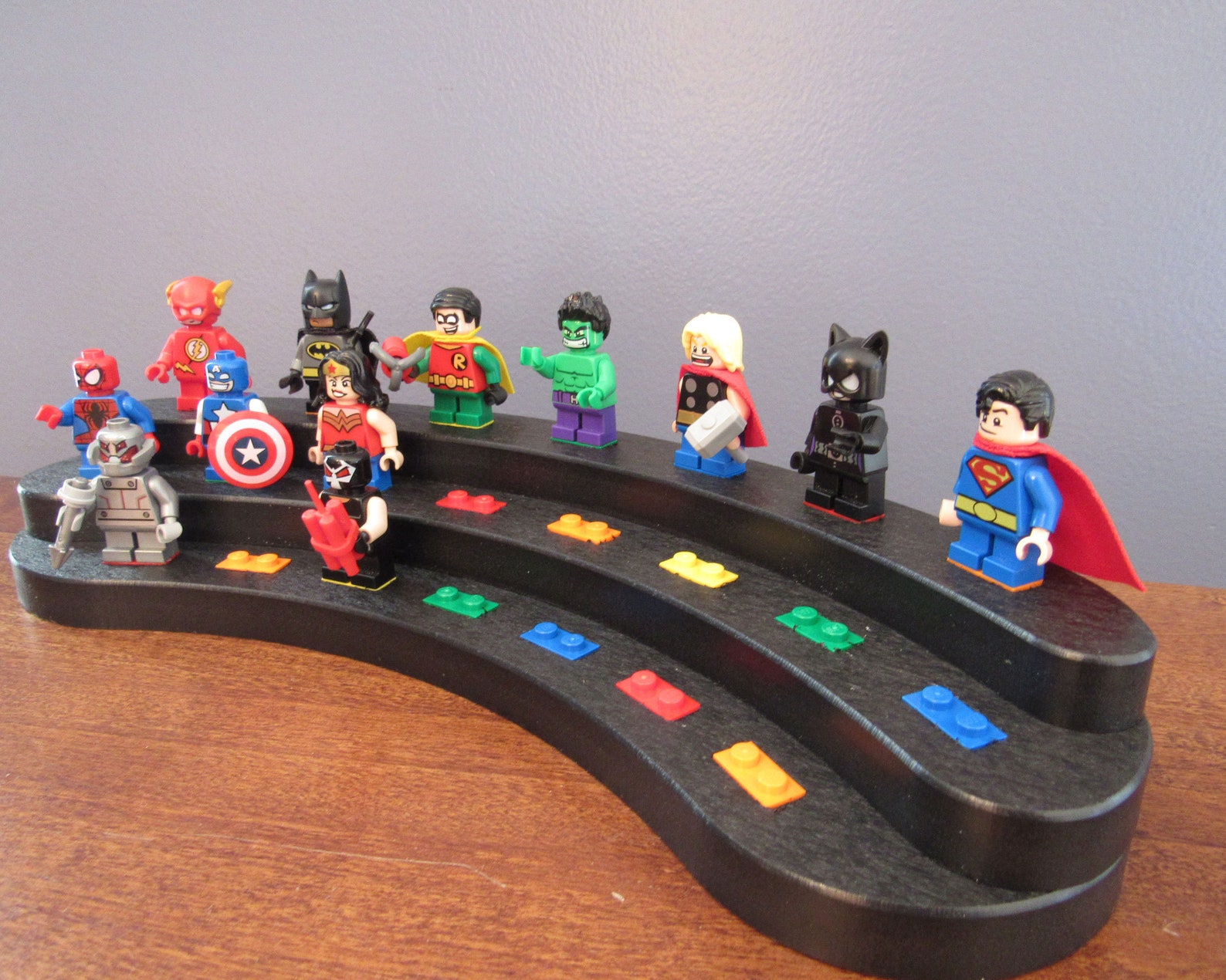 Large Crescent Shaped Minifigure Display Stand Black Poly - Etsy