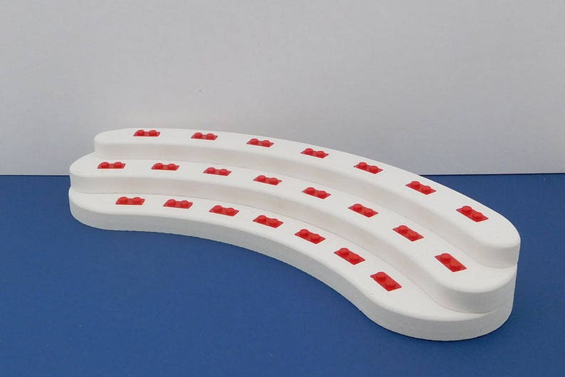 Large Crescent Shaped Minifigure Display Stand White Poly - Etsy